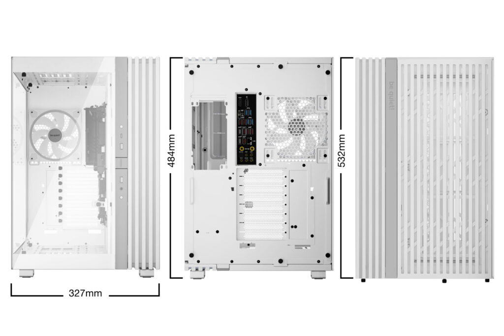 be quiet! LIGHT BASE 900 FX White - AI.Striker